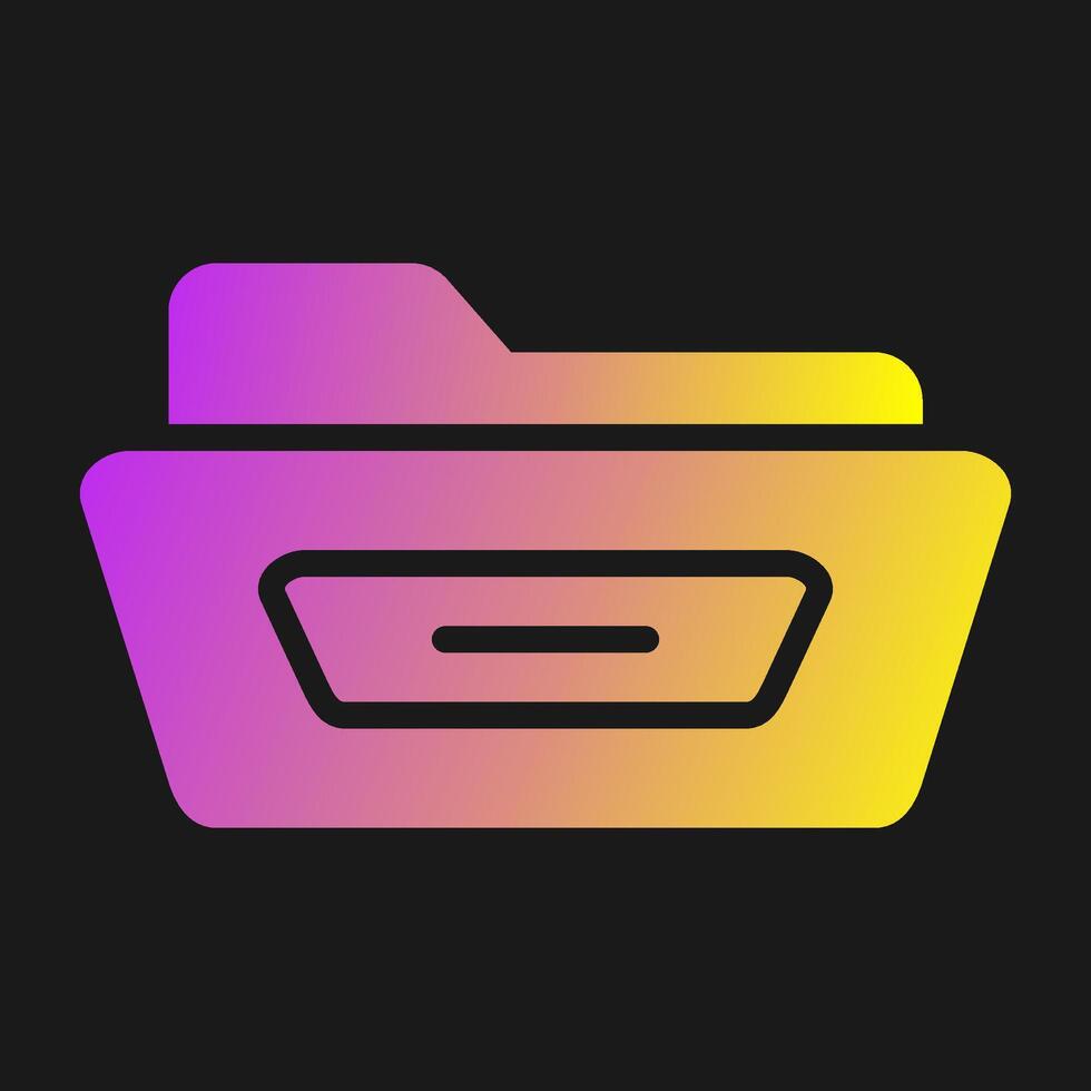 Open File Folder Vector Icon 38550712 Vector Art at Vecteezy