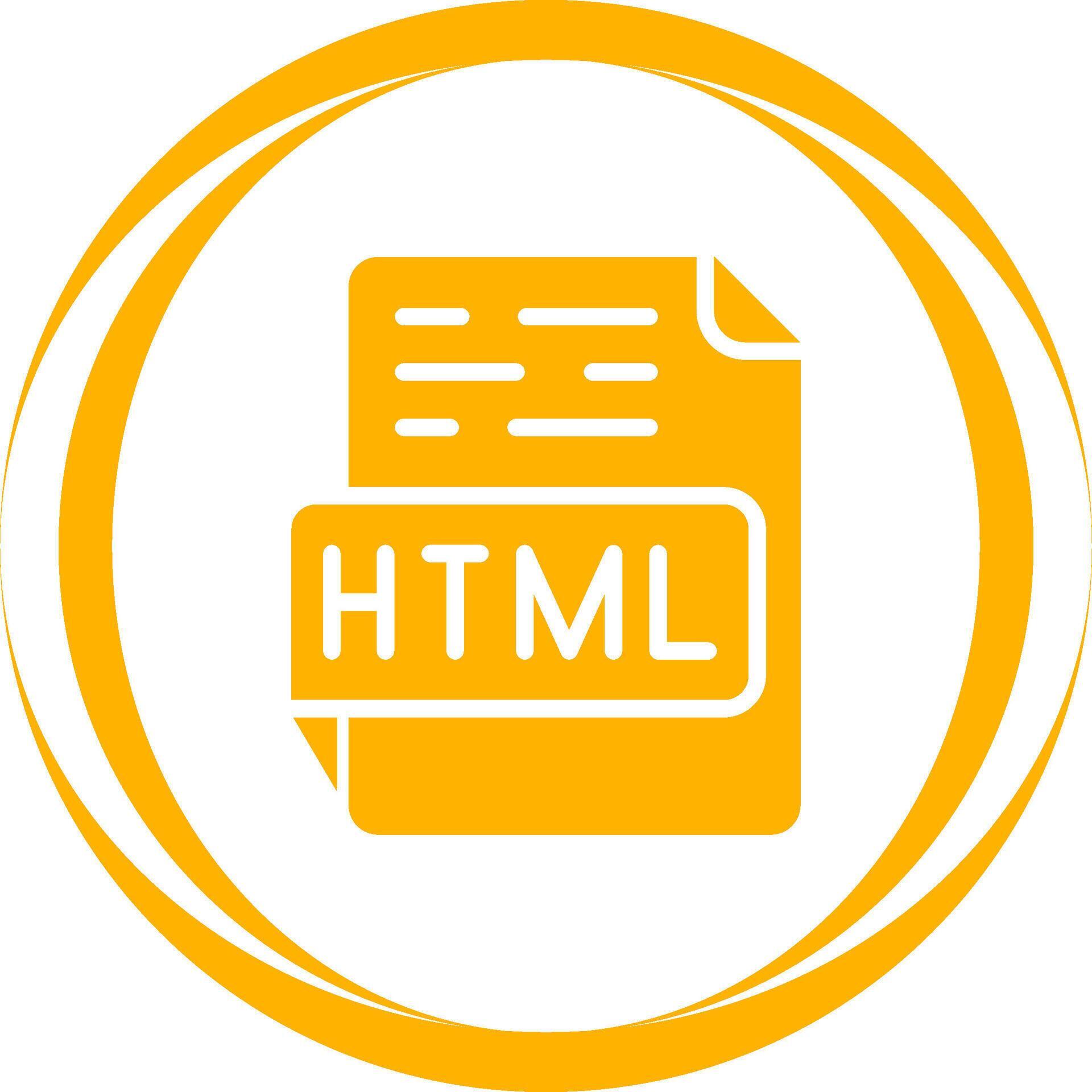 HTML Vector Icon 38553782 Vector Art at Vecteezy