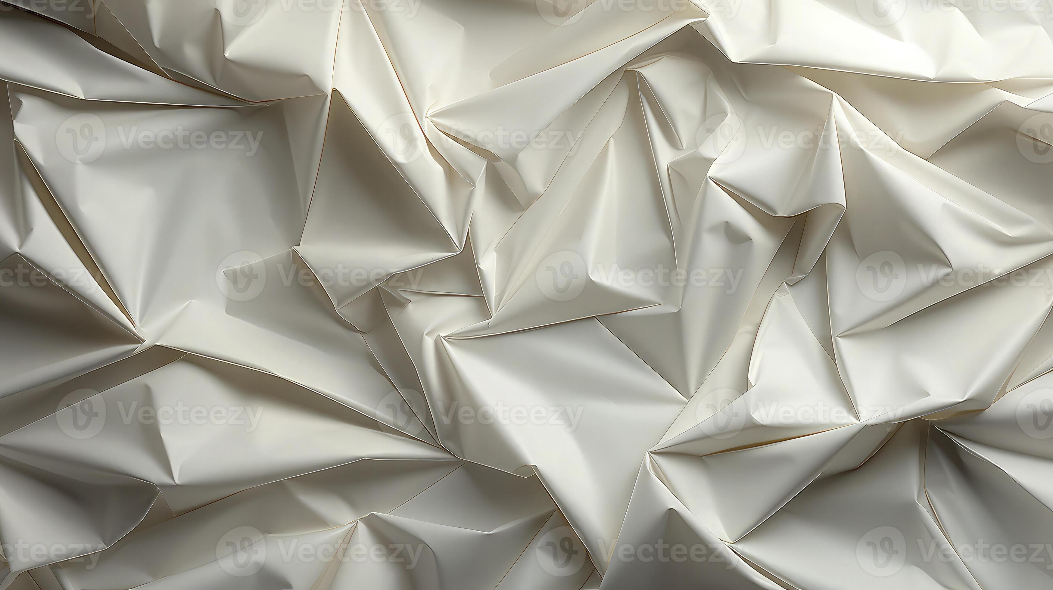 AI generated White crumpled paper texture background. 38562703 Stock ...