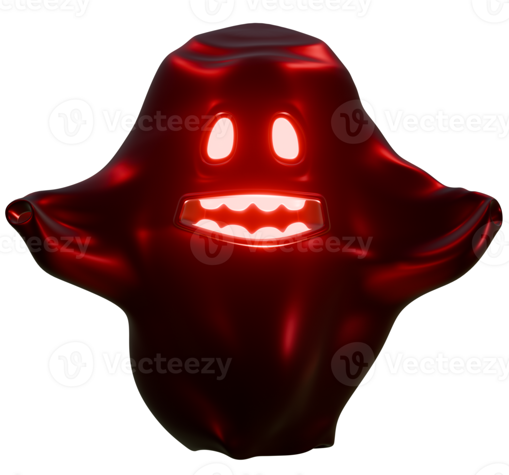 3d Ghost Glowing Eyes Red 38566952 Png