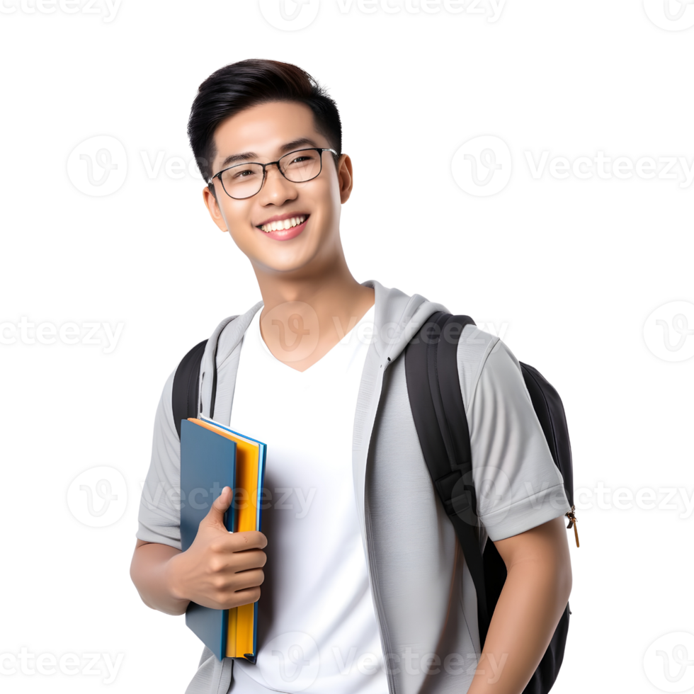 AI generated Asian male student smiling happily 38567883 PNG AI generated Asian male student smiling happily 38567883 PNG