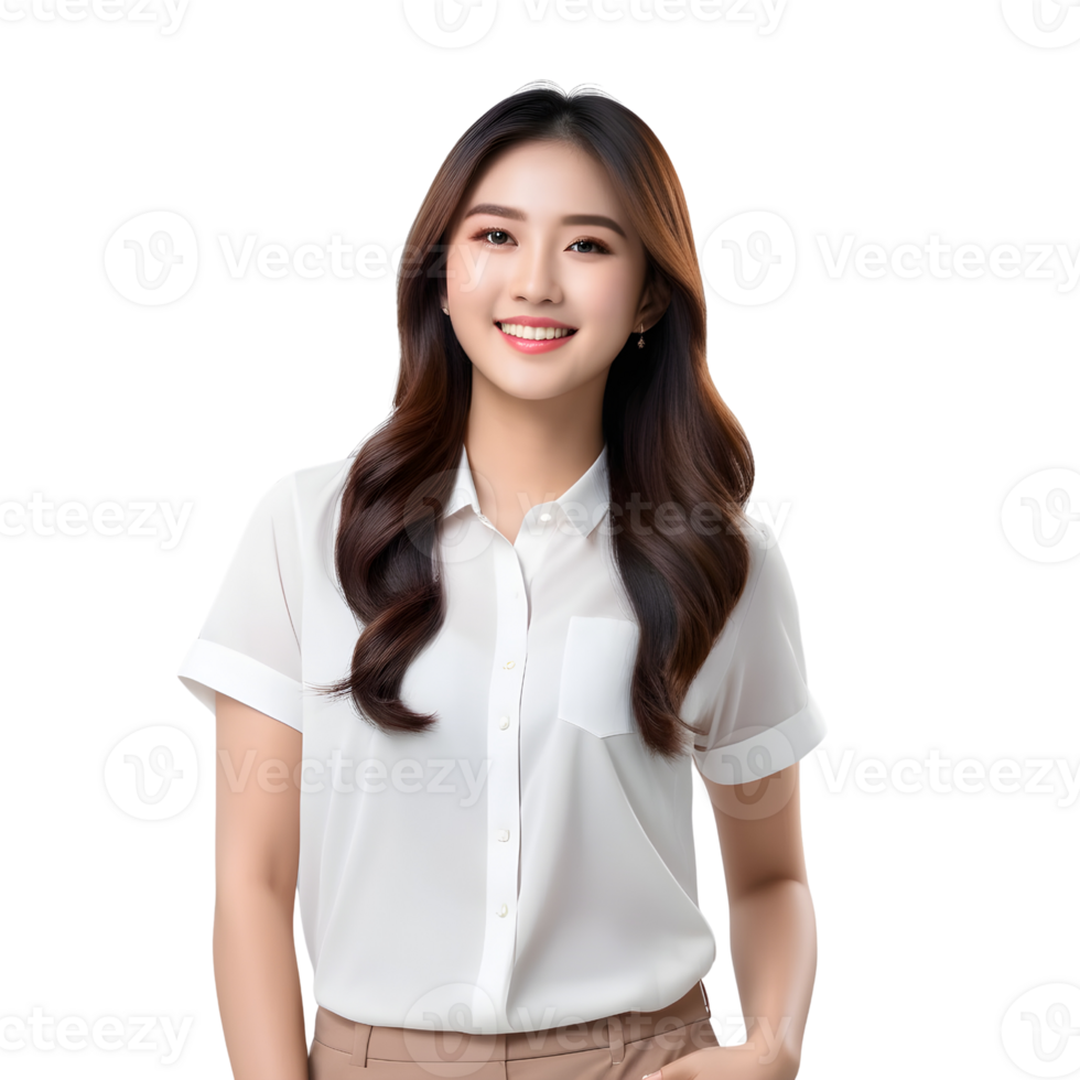 AI generated Asian female student smiling happily 38567892 PNG AI generated Asian female student smiling happily 38567892 PNG