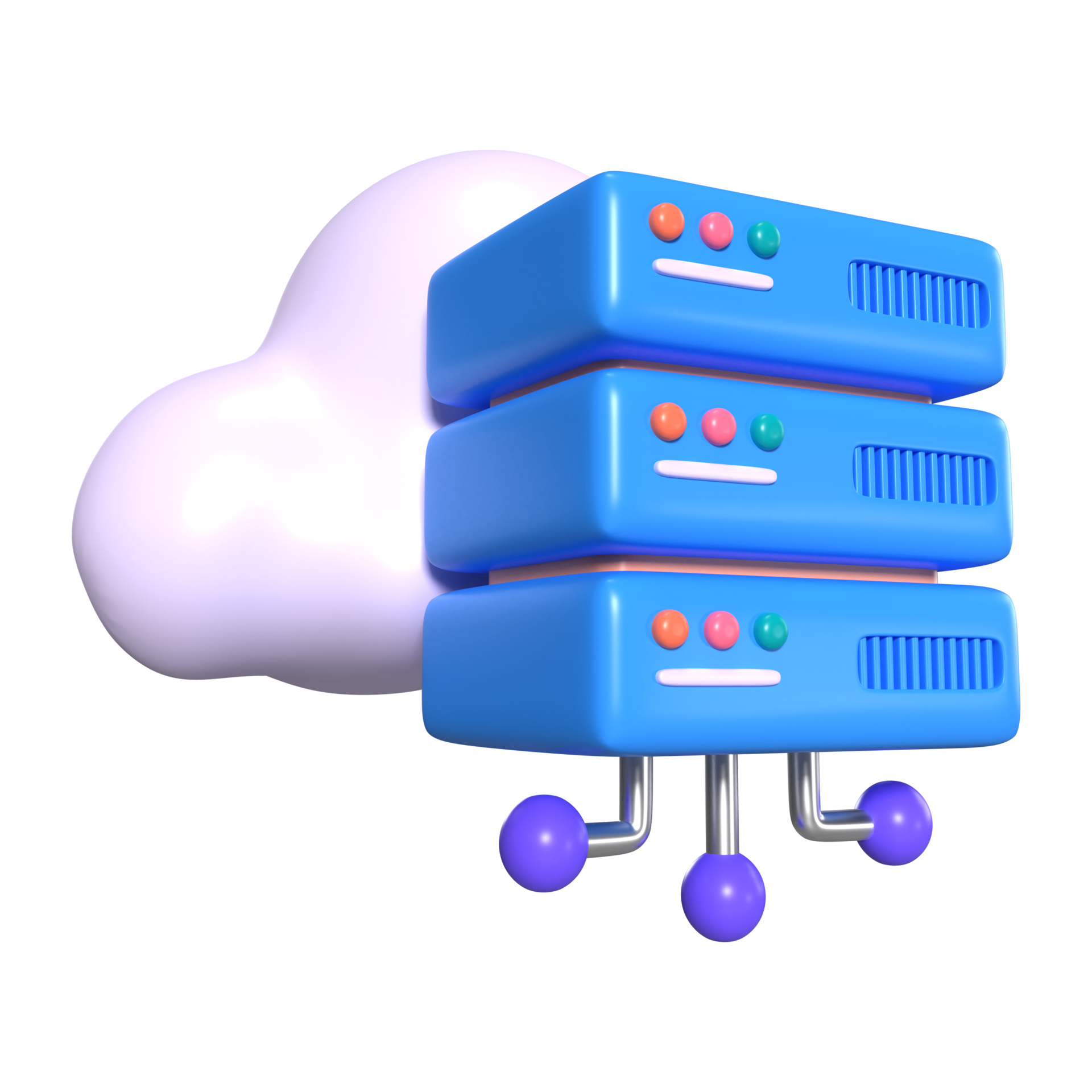 Cloud Storage 3d Illustration Icon 38572122 Png