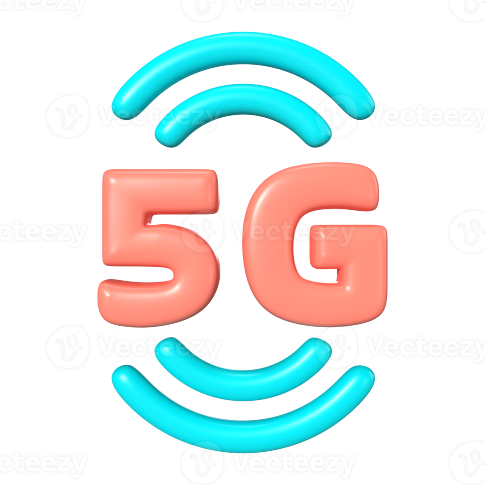 5g 3D-Illustrationssymbol 38572178 PNG