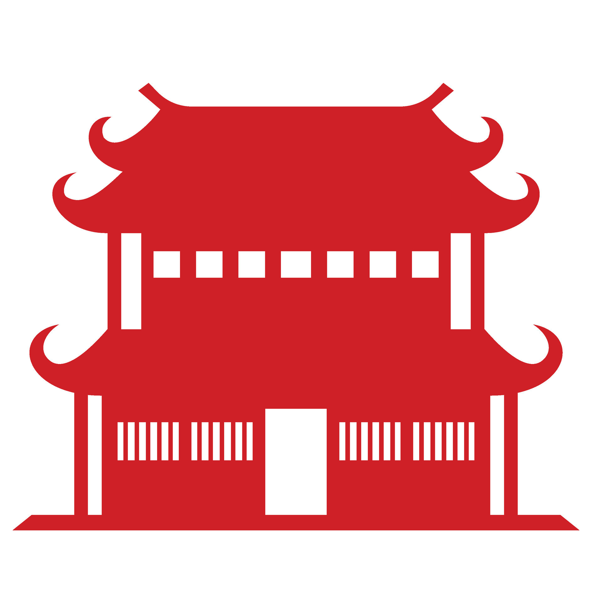 Silhouette of Chinese Building 38577229 Vector Art at Vecteezy