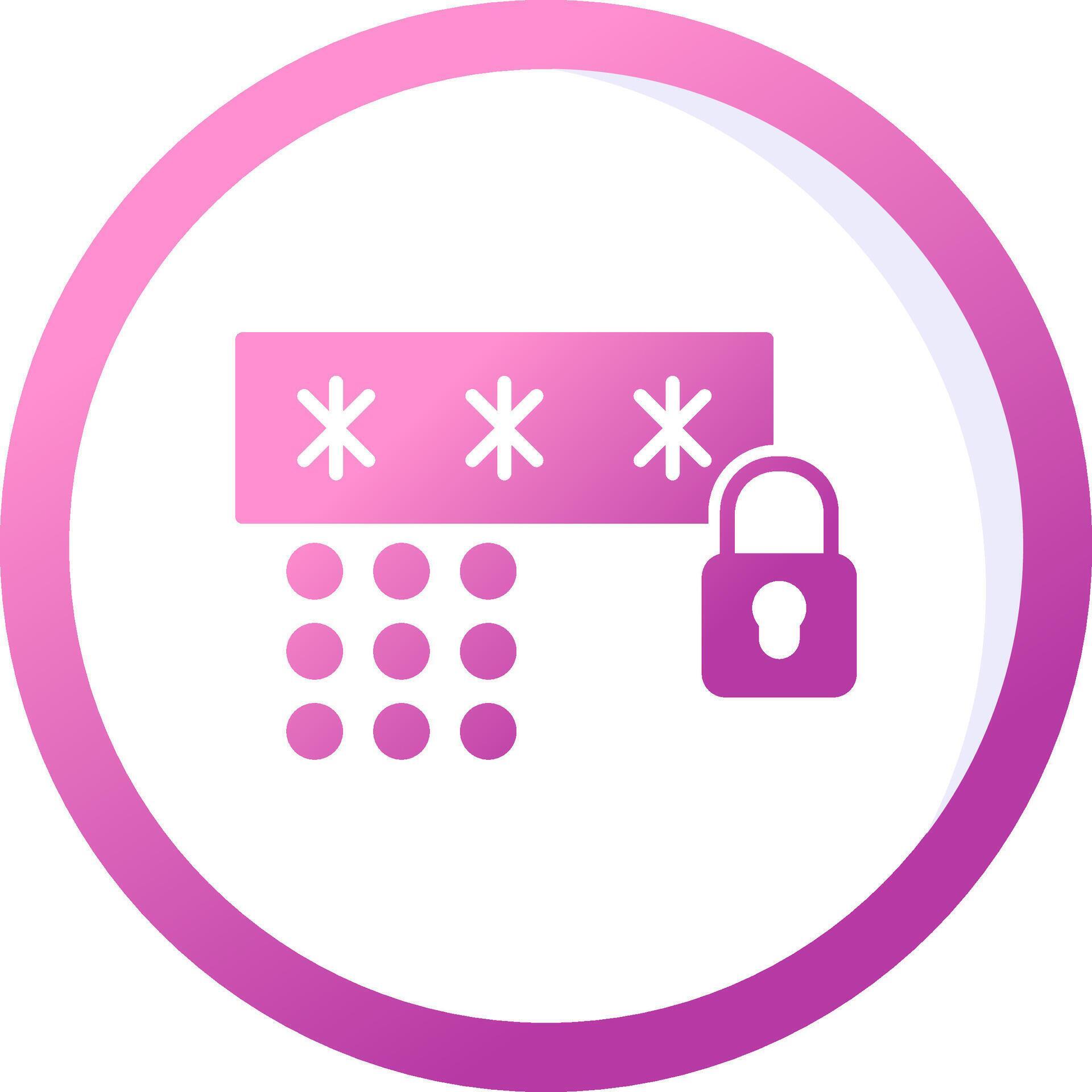 Passcode Vector Icon 38578793 Vector Art at Vecteezy