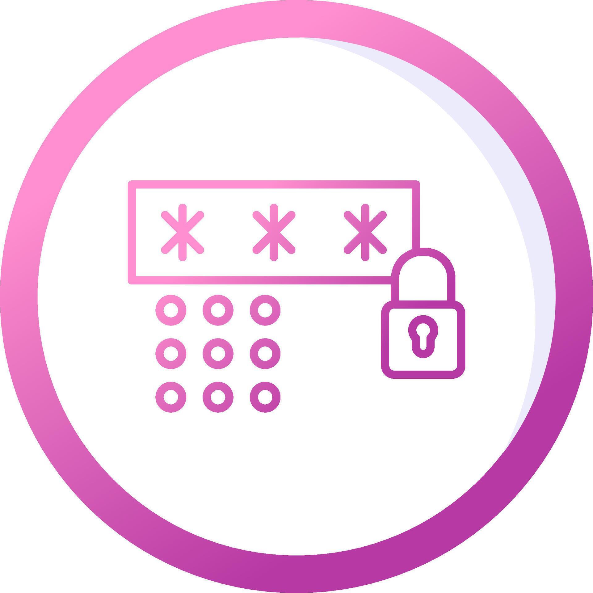 Passcode Vector Icon 38580119 Vector Art at Vecteezy