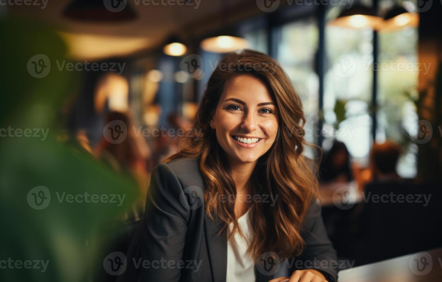AI generated Attractive female travel agent looking at her client, ai ... AI generated Attractive female travel agent looking at her client, ai ...
