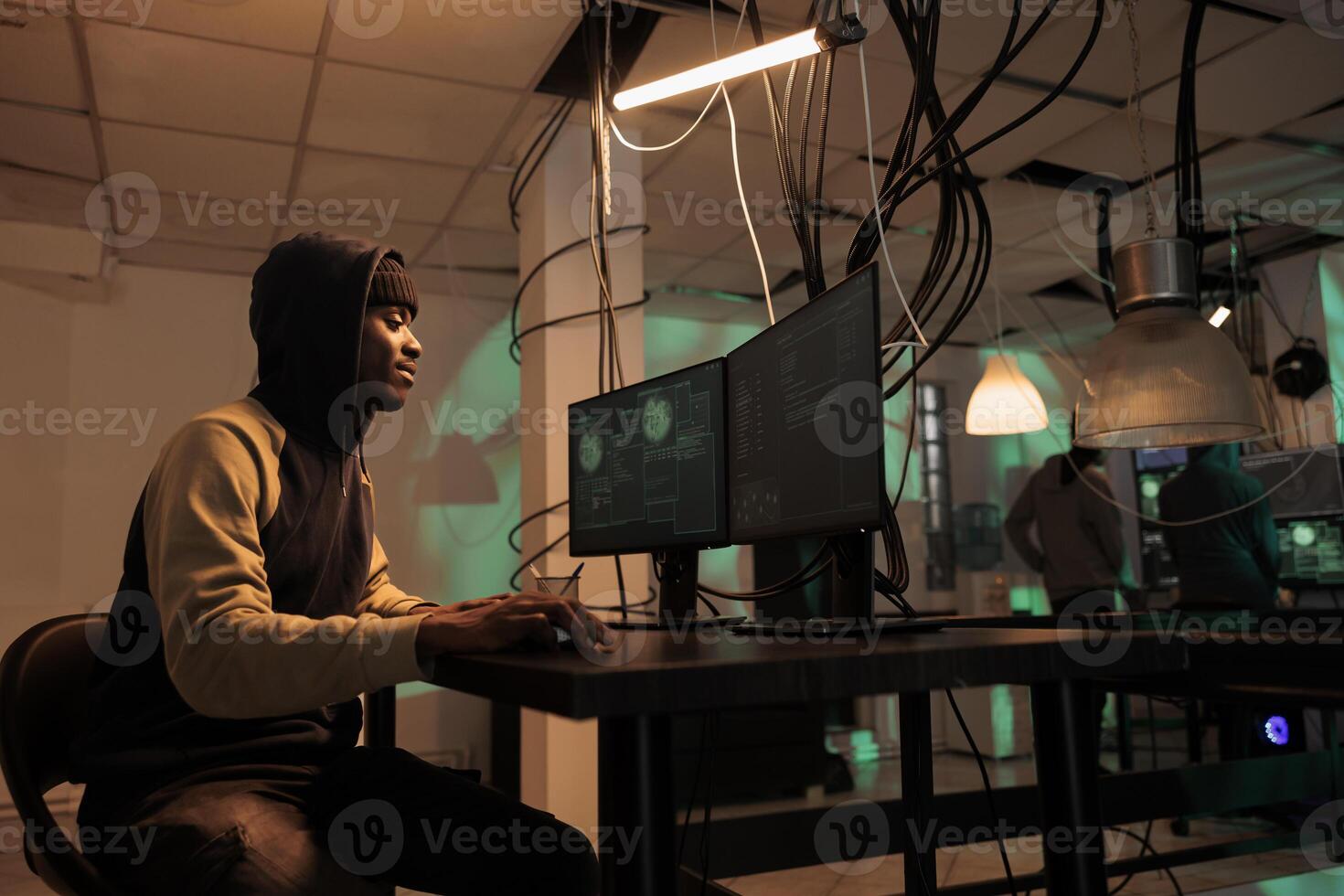 Cyberattack Hacker Stealing Government Database Information Data
