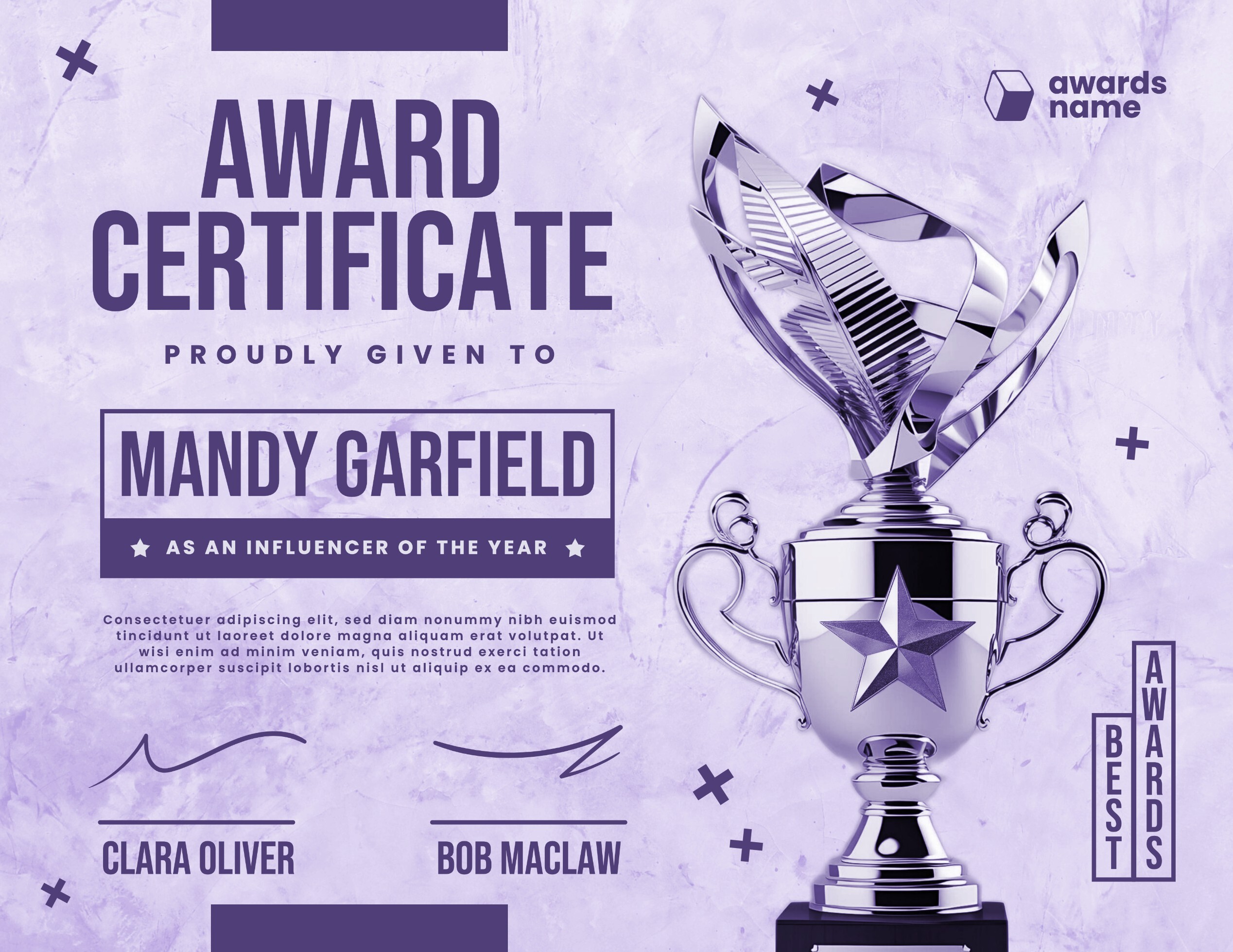 Influencer Award Certificate Template 38599268 Template Influencer Award Certificate Template 38599268 Template