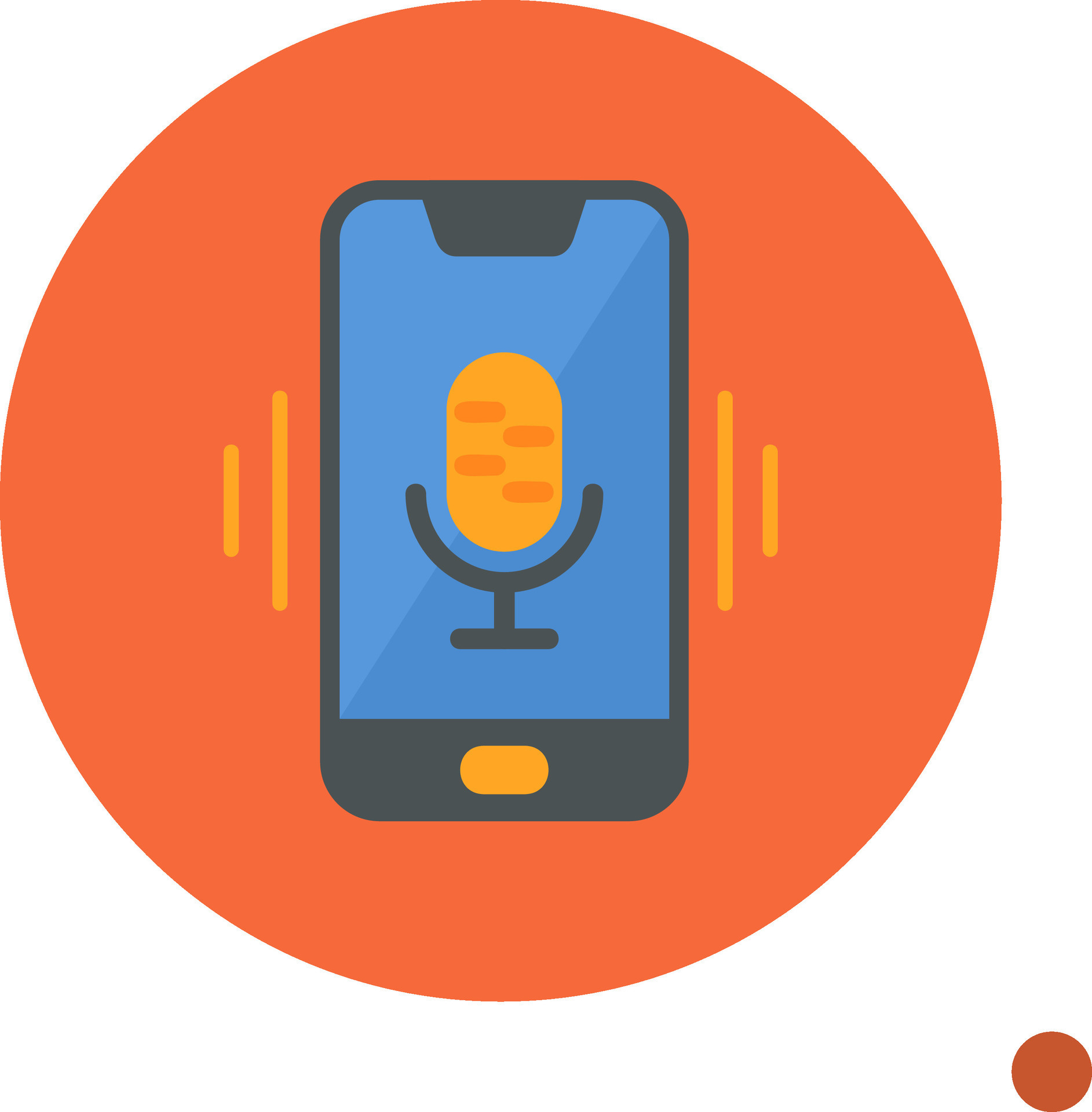 Mobile Voice Assistant Vector Icon 38604526 Vector Art At Vecteezy