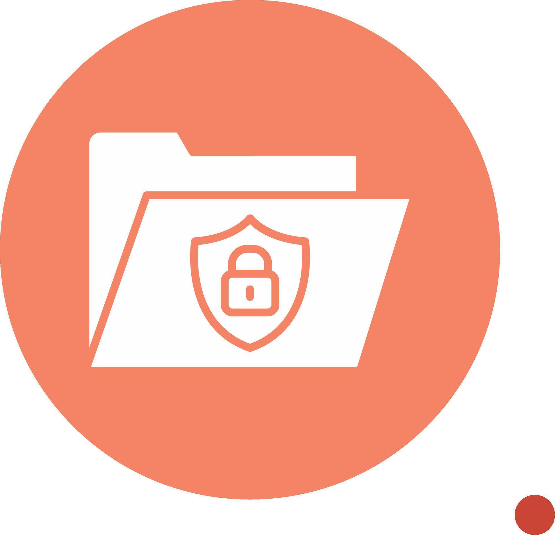 Secure Folder Vector Icon 38708161 Vector Art at Vecteezy