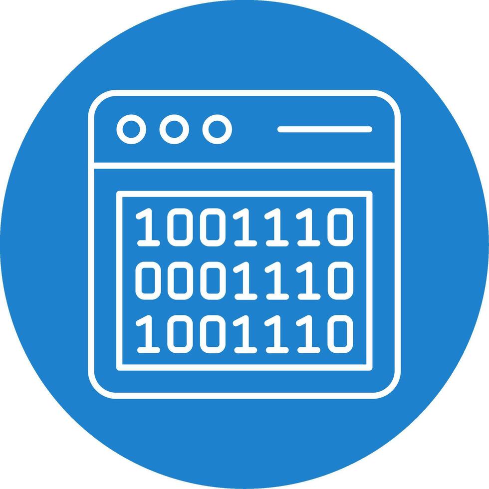 Binary Code Line Circle Color Icon 38716724 Vector Art At Vecteezy