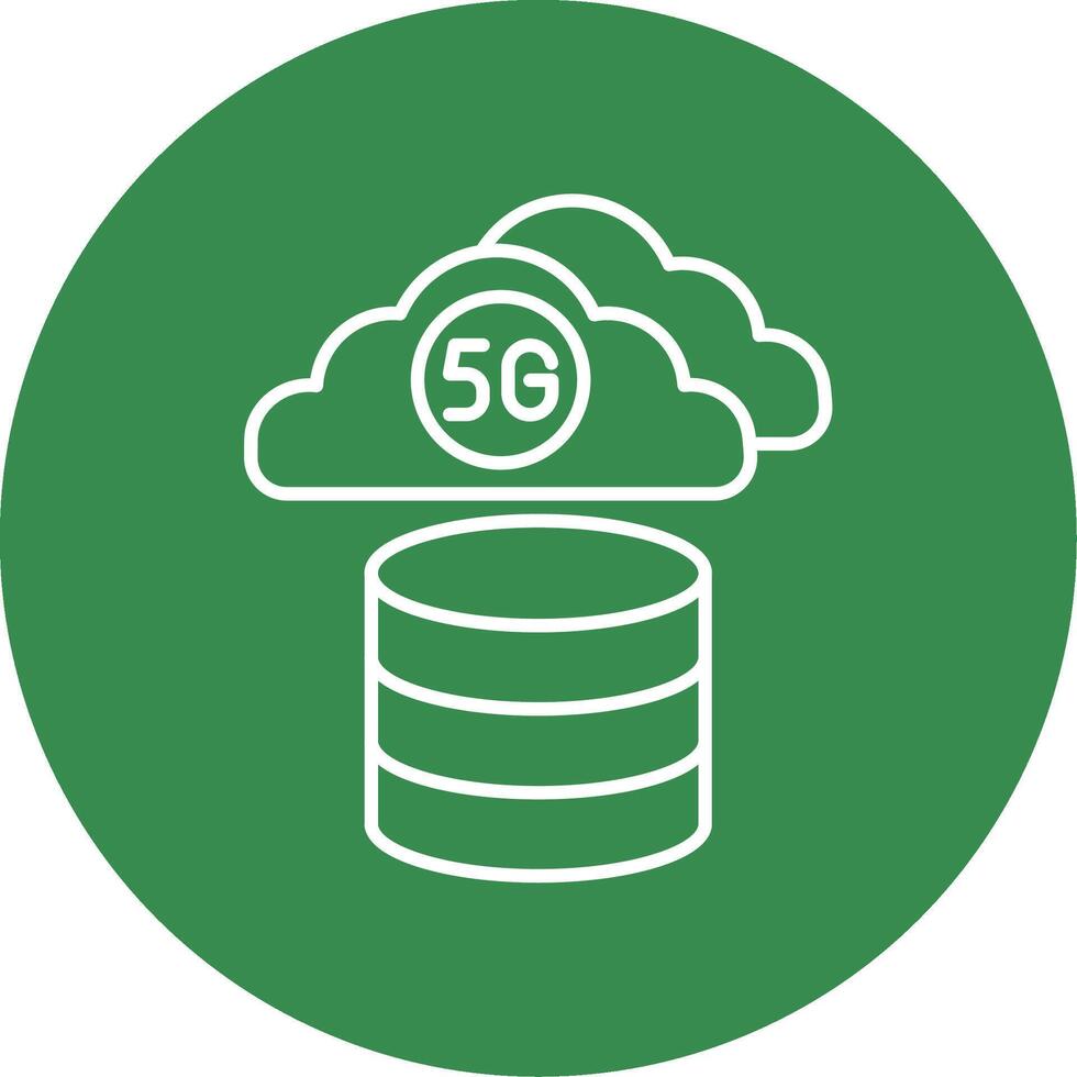 Cloud Database Line Circle Color Icon 38719040 Vector Art At Vecteezy