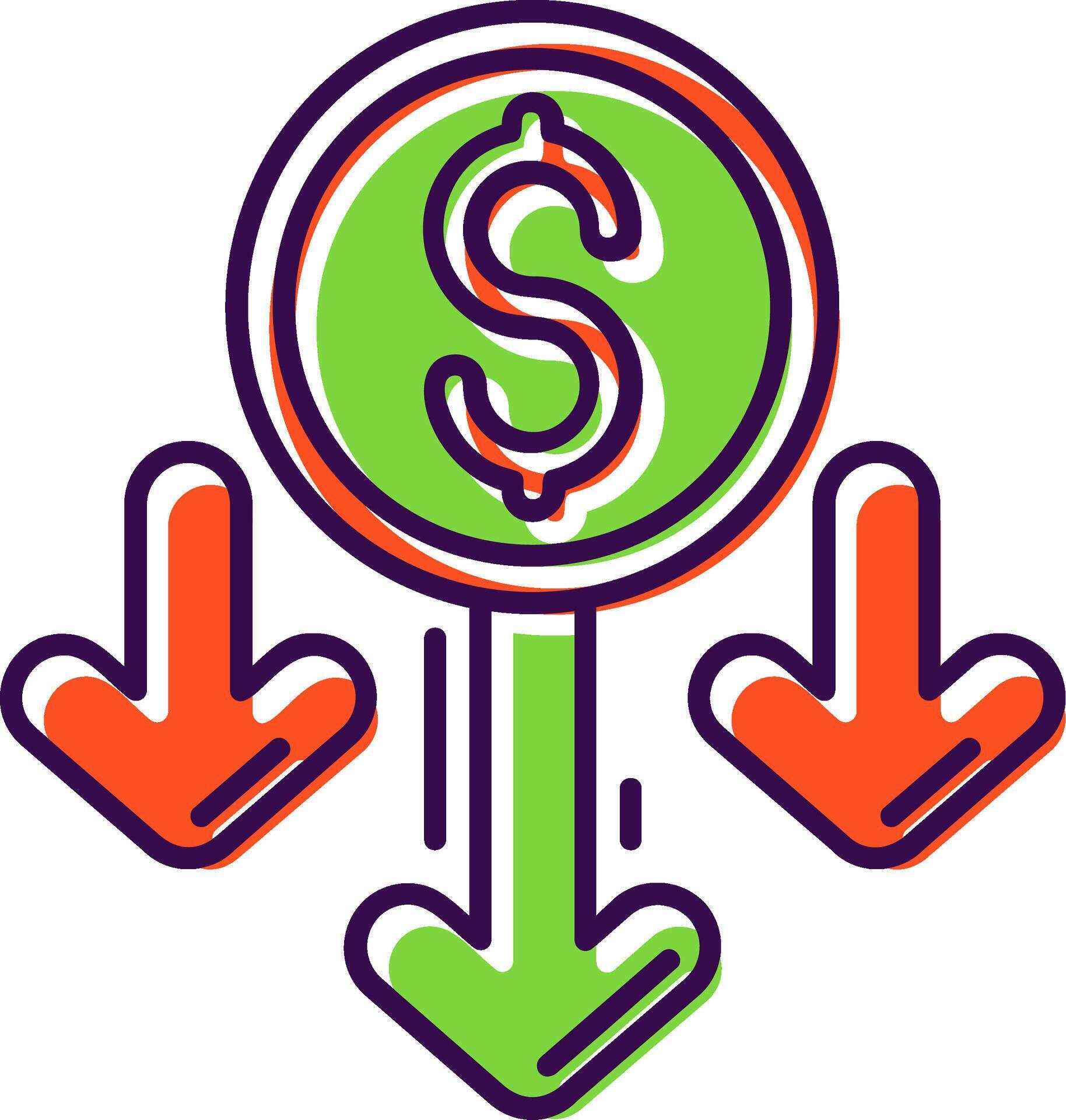 Decrease Filled Icon 38719872 Vector Art at Vecteezy