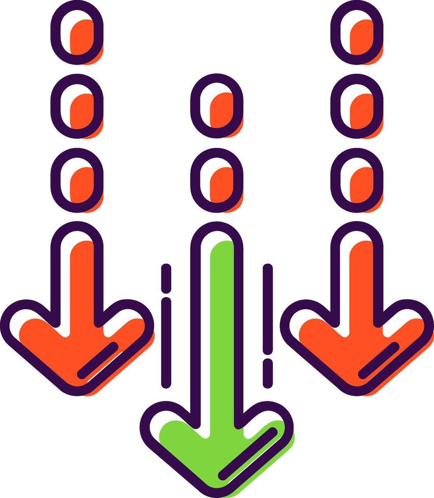 Decrease Filled Icon 38720026 Vector Art at Vecteezy