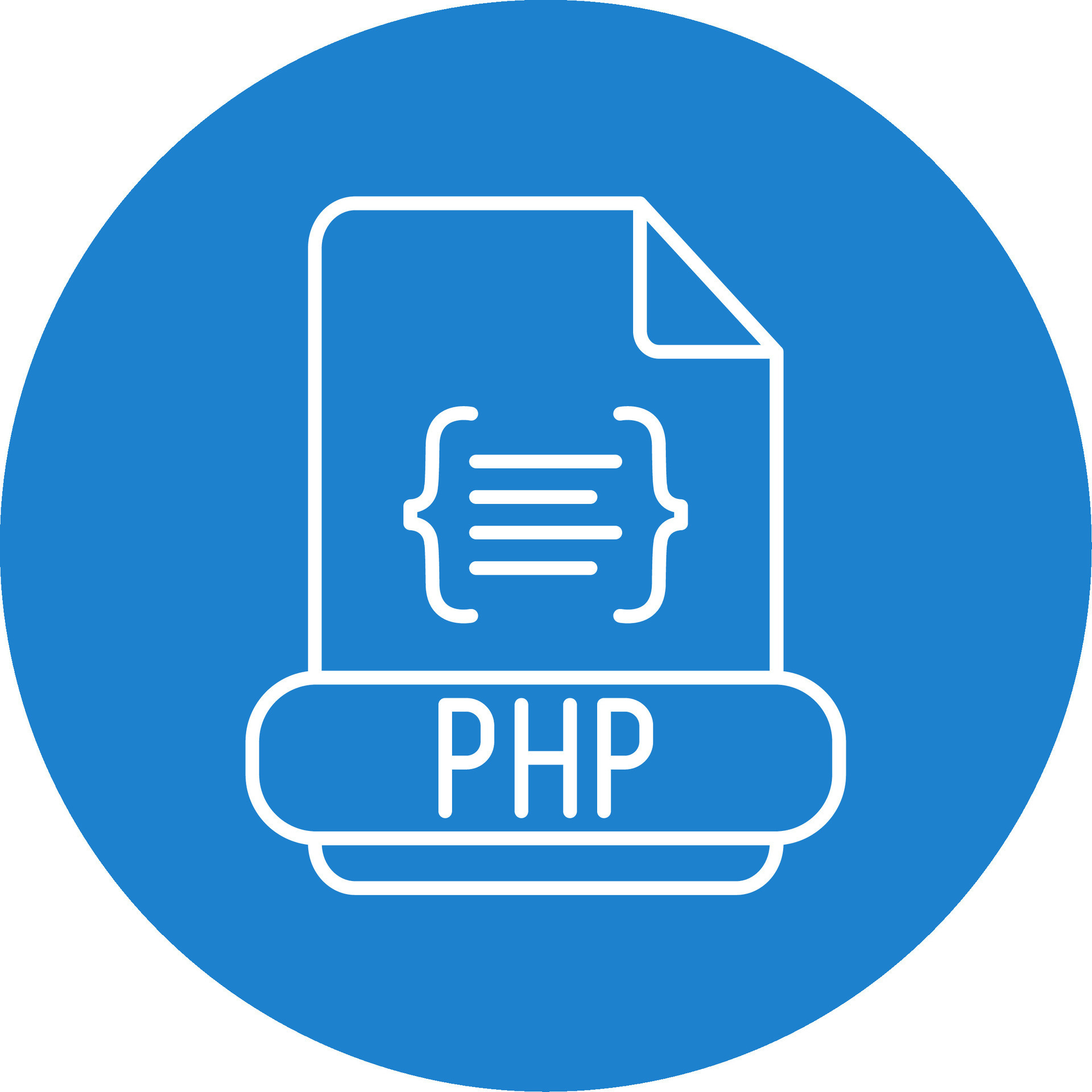 Php Line Circle Color Icon 38721577 Vector Art At Vecteezy