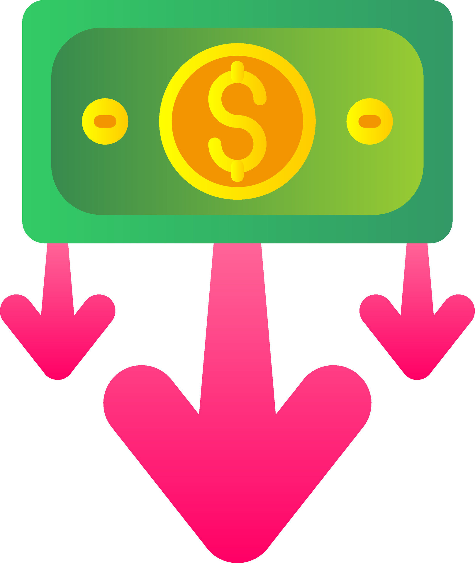 Decrease Flat Gradient Icon 38723364 Vector Art at Vecteezy