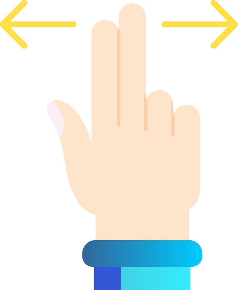 Two Fingers Horizontal Scroll Flat Gradient Icon 38723897 Vector Art at Vecteezy