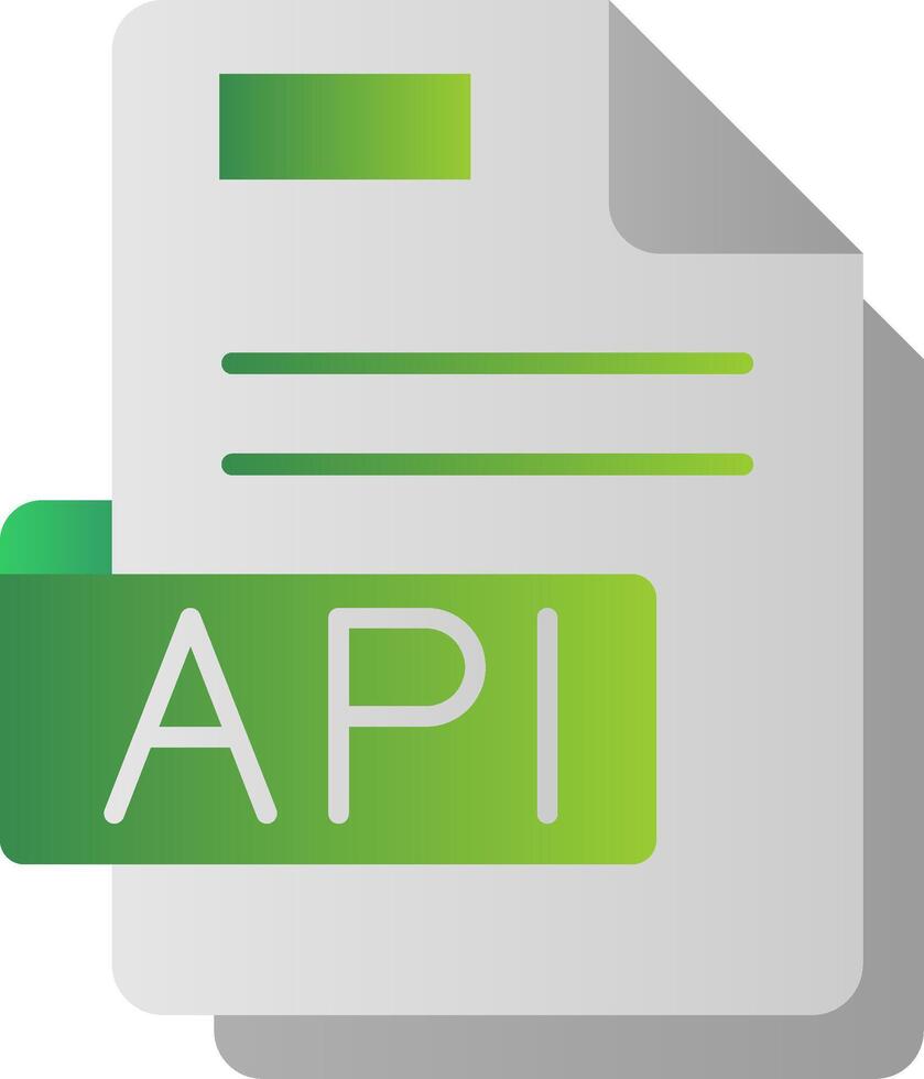 Api Flat Gradient Icon 38724517 Vector Art at Vecteezy