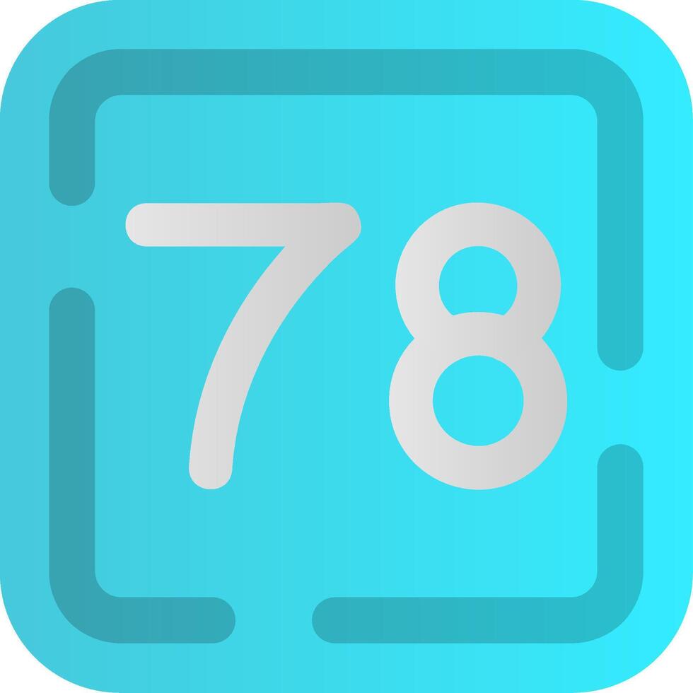 Seventy Eight Flat Gradient Icon 38724838 Vector Art at Vecteezy Seventy Eight Flat Gradient Icon 38724838 Vector Art at Vecteezy