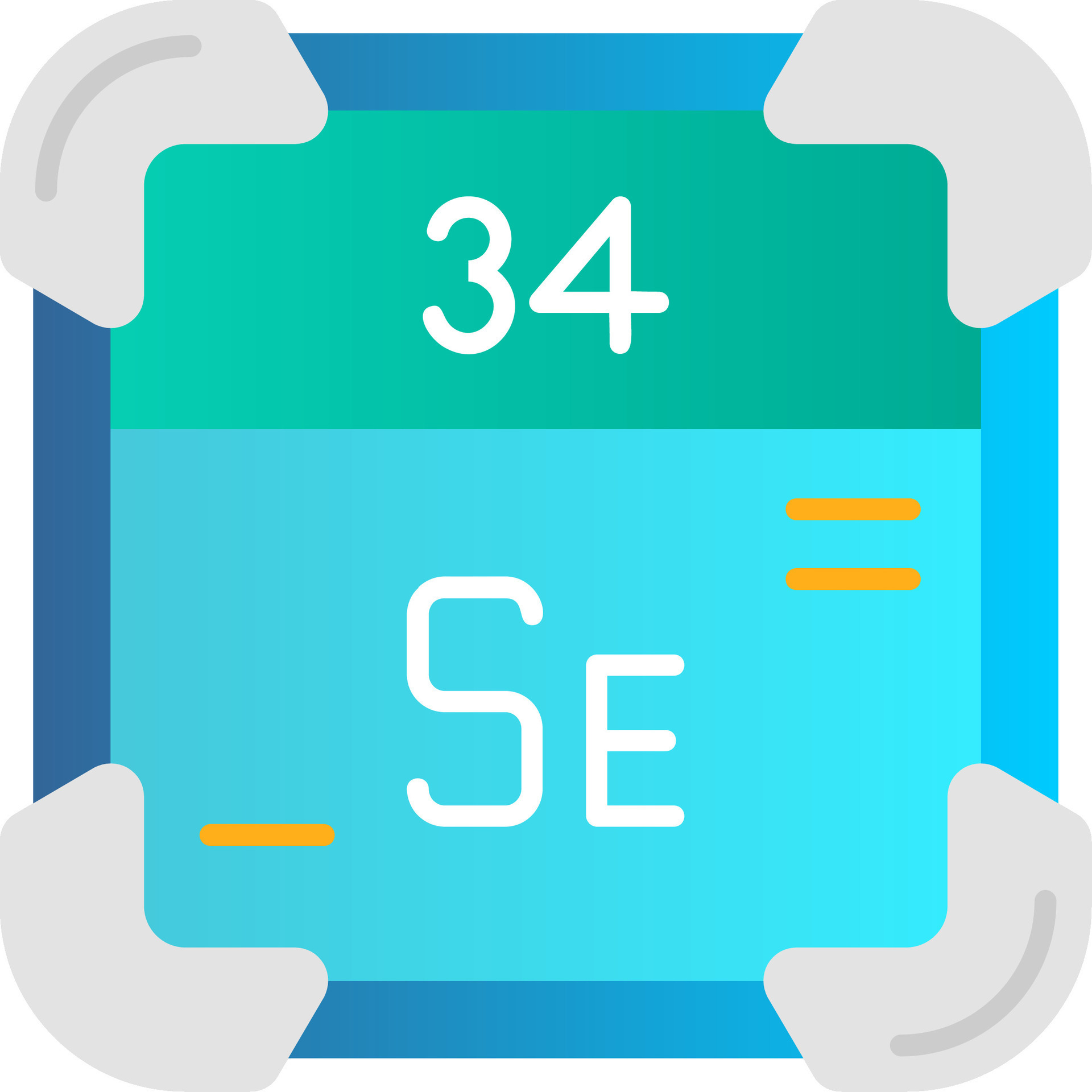 Selenium Flat Gradient Icon 38725746 Vector Art at Vecteezy