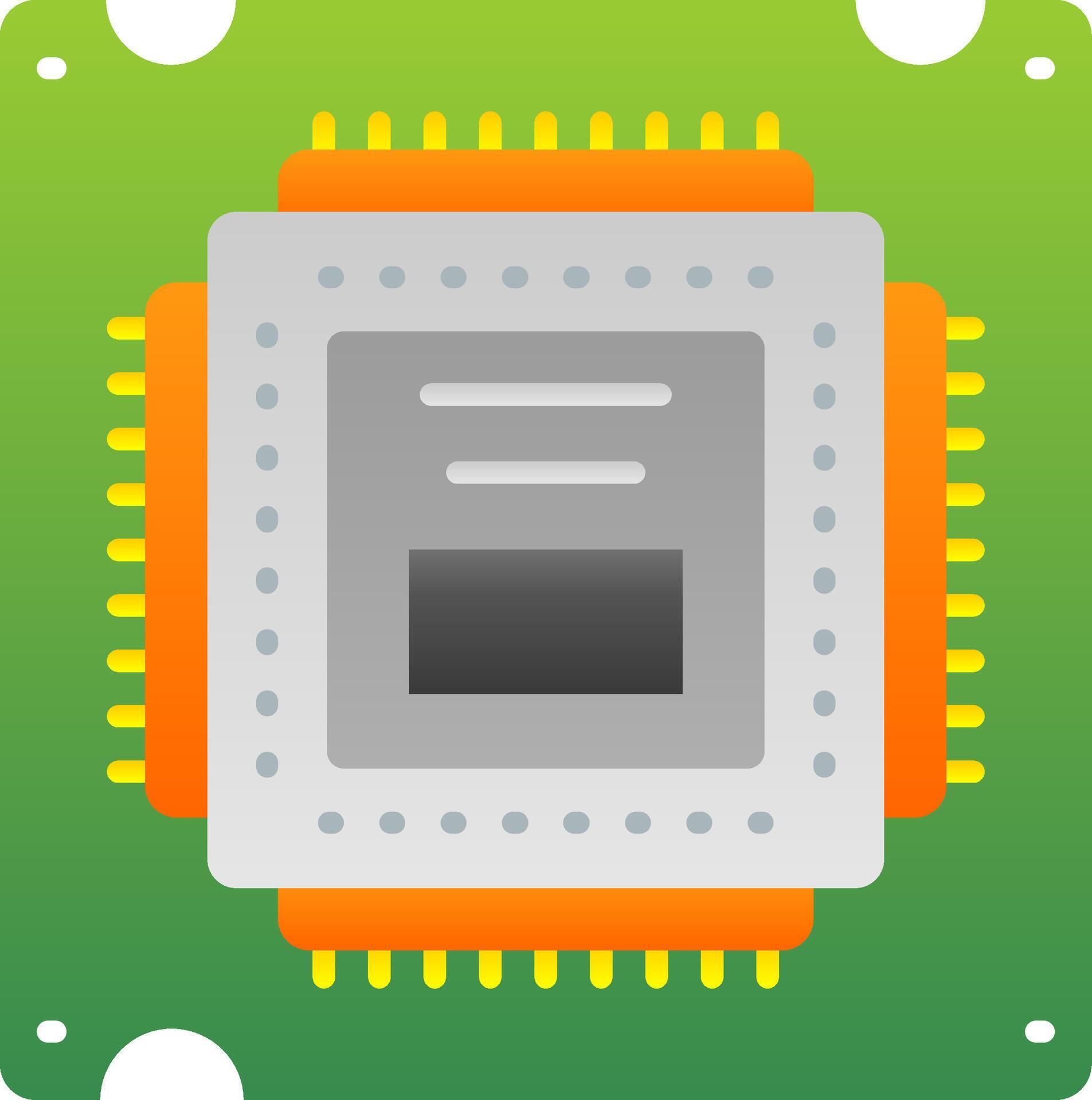 Processor Flat Gradient Icon 38726653 Vector Art at Vecteezy