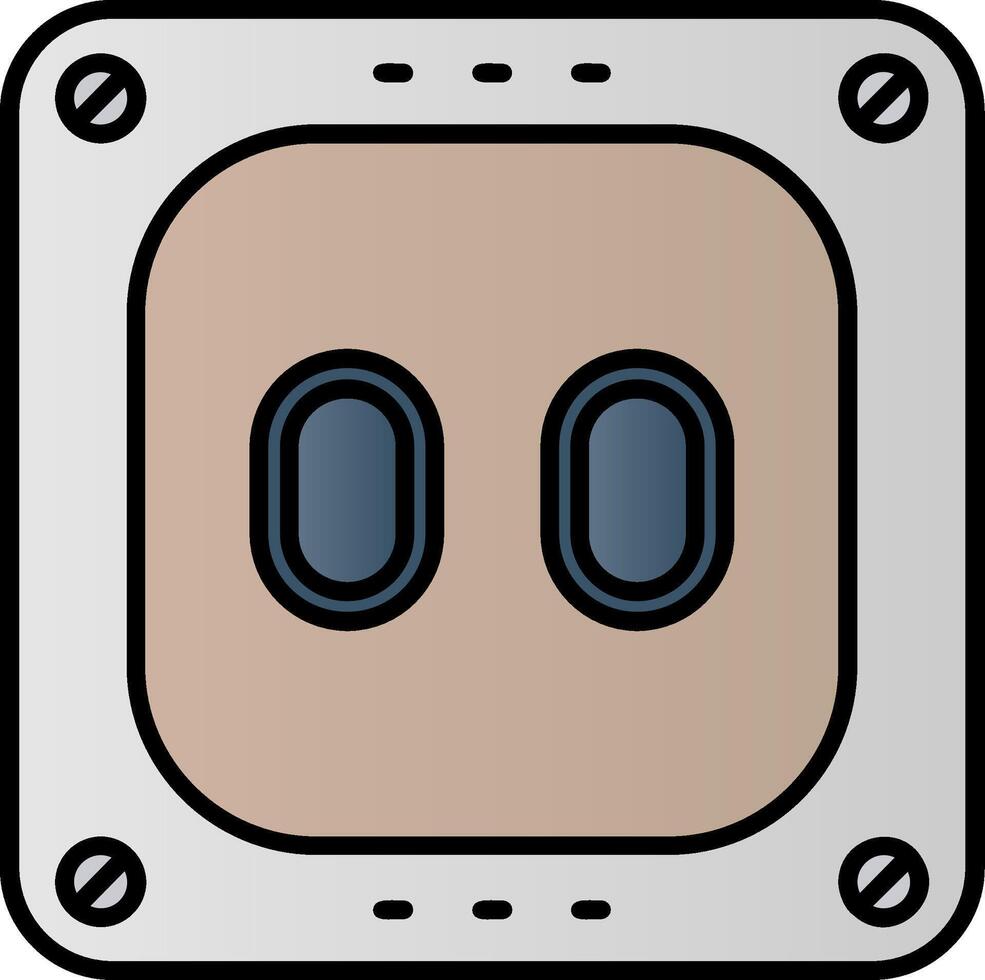 Socket Filled Gradient Icon 38728977 Vector Art at Vecteezy