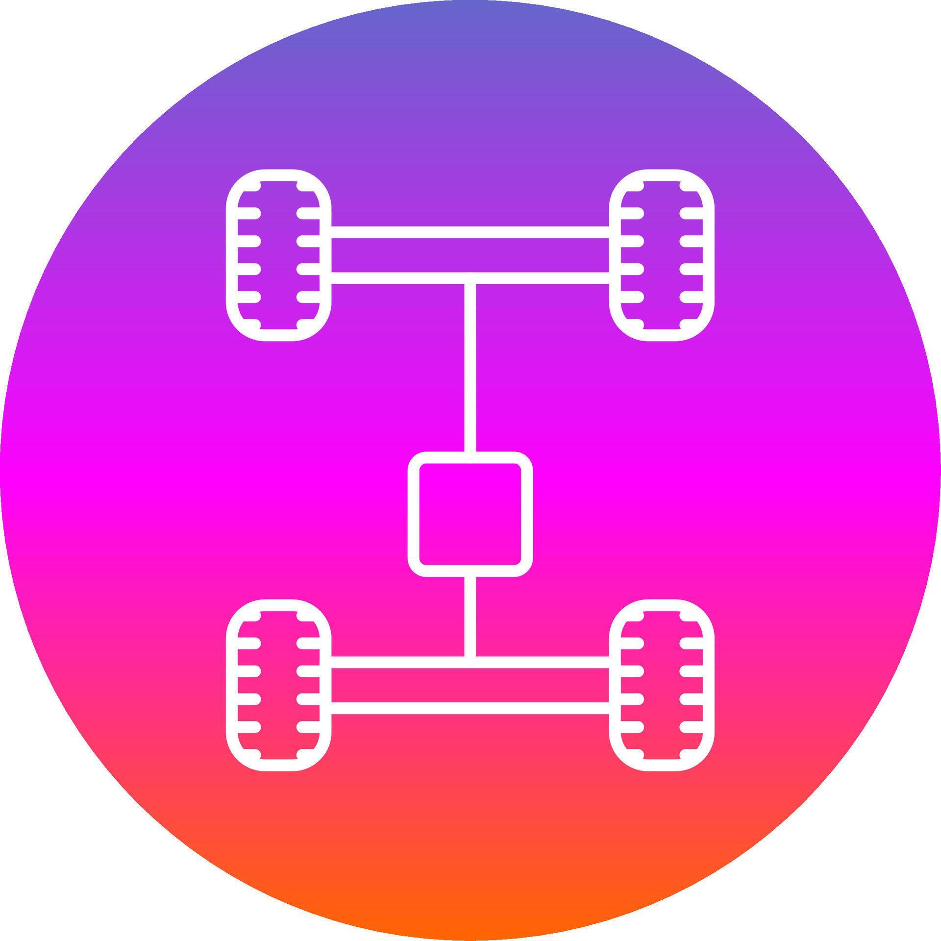 Axletree Line Gradient Circle Icon 38729368 Vector Art at Vecteezy