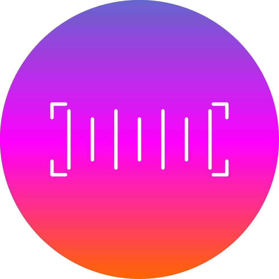 Bar Code Line Gradient Circle Icon 38730523 Vector Art At Vecteezy