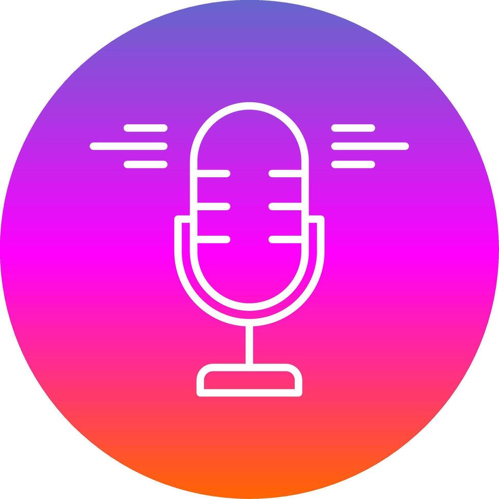 Recorder Line Gradient Circle Icon 38731942 Vector Art At Vecteezy