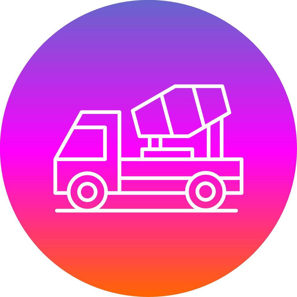 Concrete Mixer Line Gradient Circle Icon 38732983 Vector Art At Vecteezy