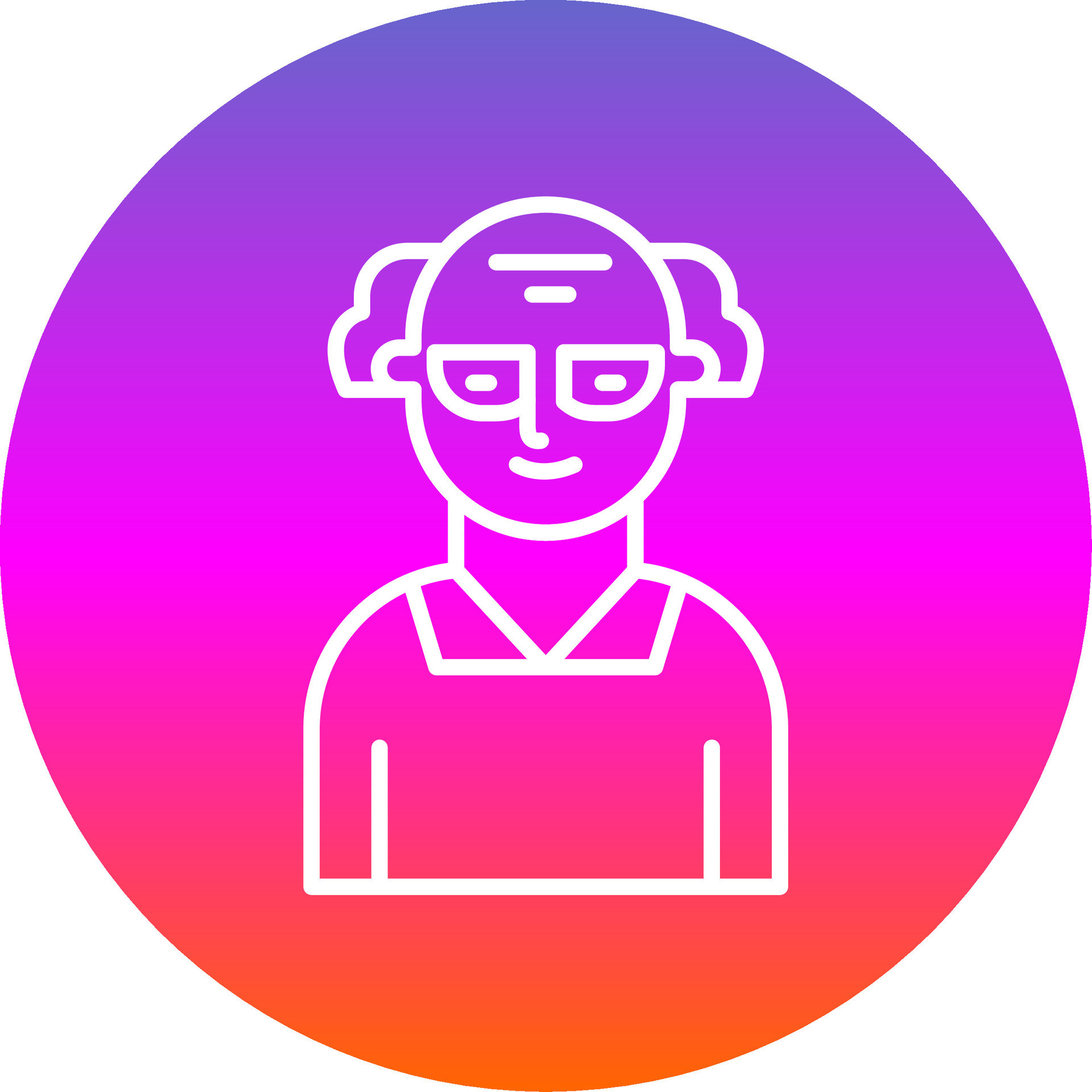 Scientist Line Gradient Circle Icon 38733021 Vector Art At Vecteezy