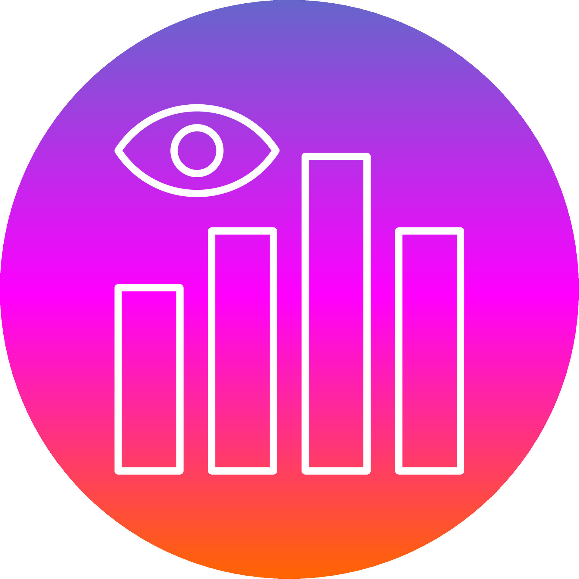 Data Visualization Line Gradient Circle Icon 38734548 Vector Art At