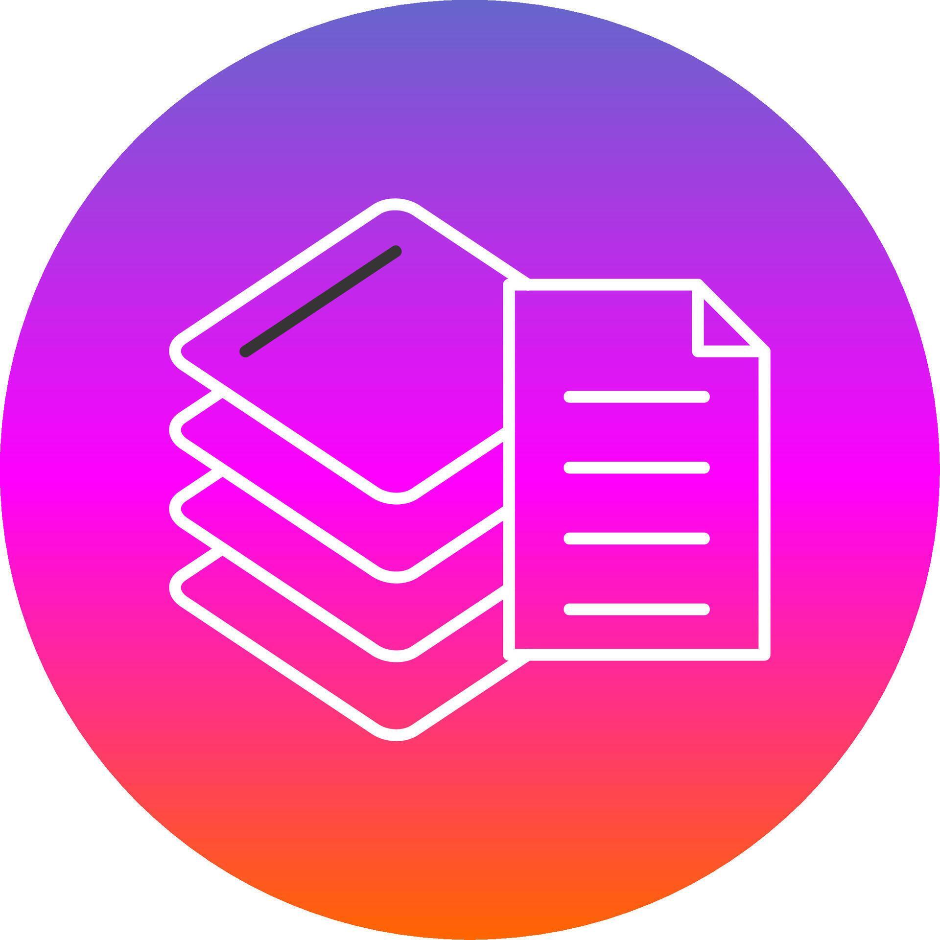 Stacks Line Gradient Circle Icon 38734919 Vector Art at Vecteezy