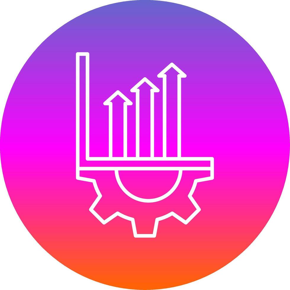 Setting Line Gradient Circle Icon 38735666 Vector Art at Vecteezy