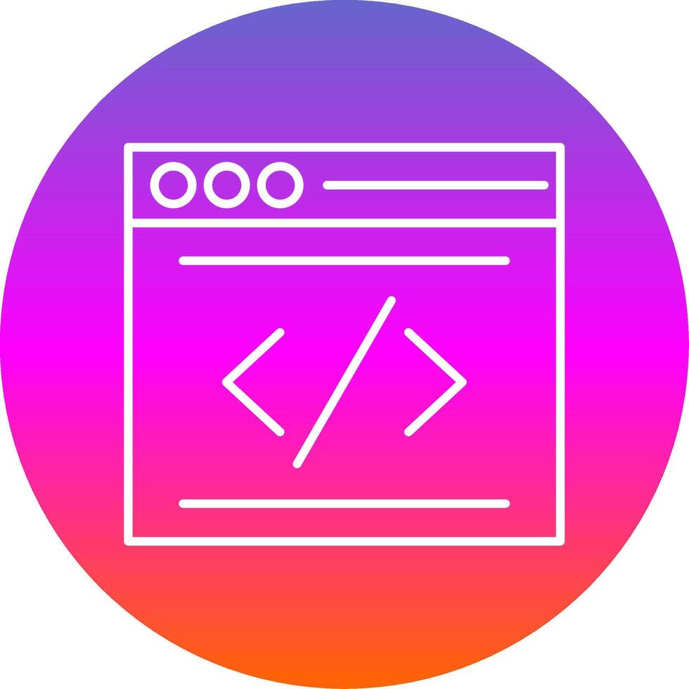 Coding Line Gradient Circle Icon 38737762 Vector Art at Vecteezy