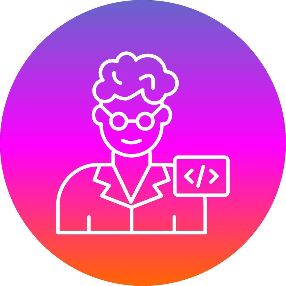 Programmer Line Gradient Circle Icon 38737960 Vector Art at Vecteezy