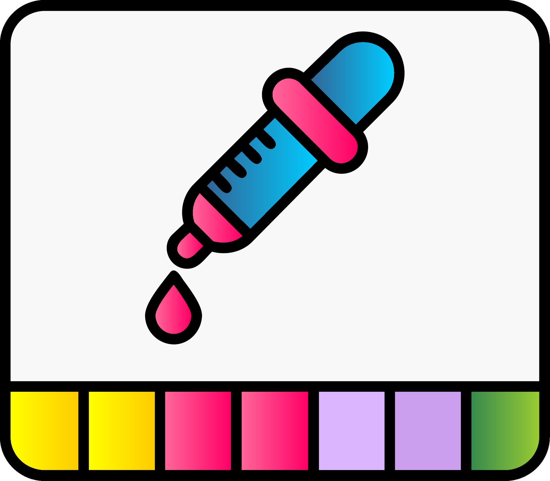 Dropper Filled Gradient Icon 38738115 Vector Art at Vecteezy