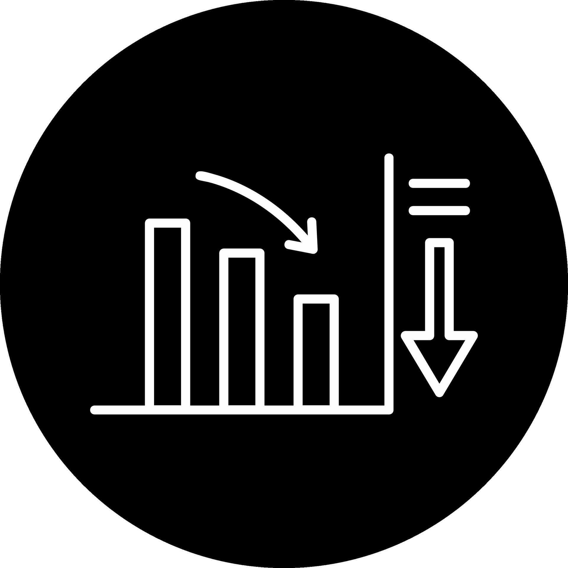 Decrease Vector Icon 38739386 Vector Art at Vecteezy