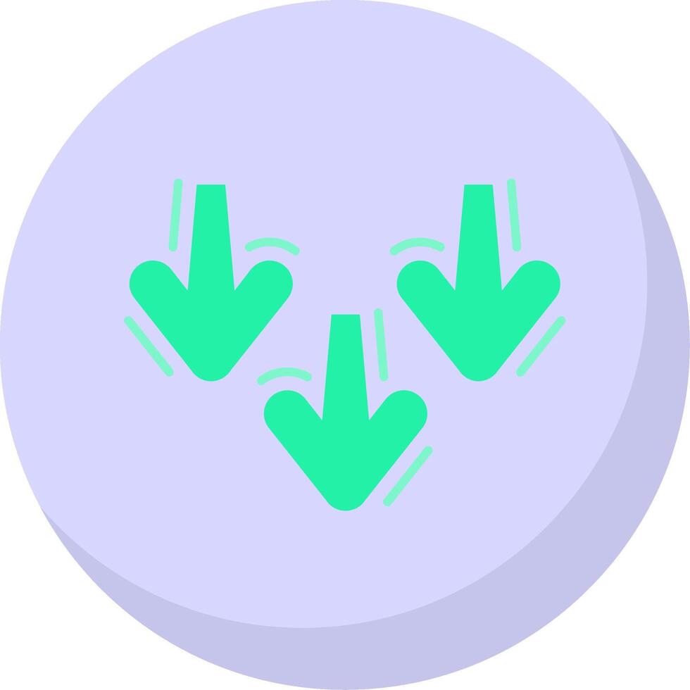 Decrease Glyph Flat Bubble Icon 38755862 Vector Art at Vecteezy