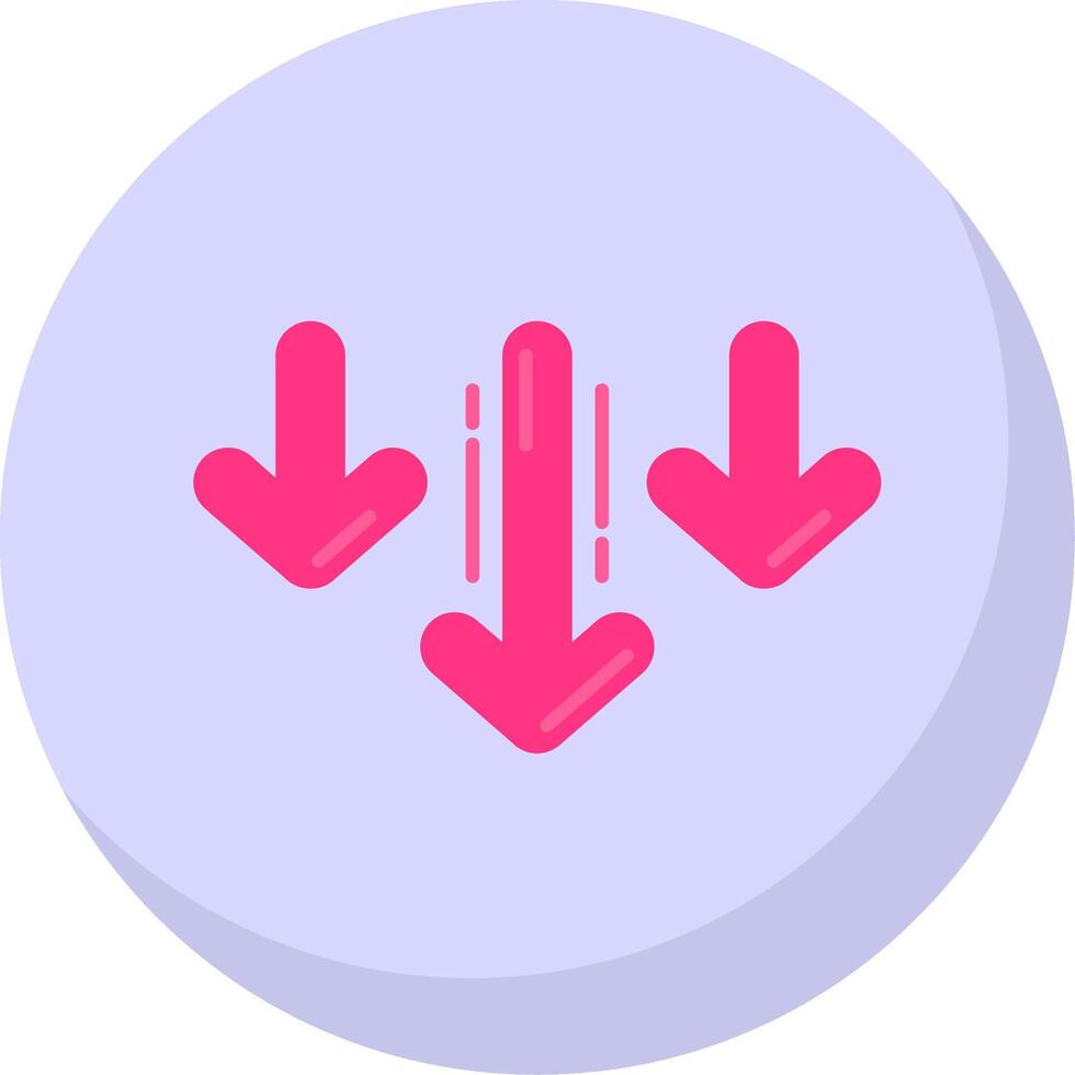 Decrease Glyph Flat Bubble Icon 38756105 Vector Art at Vecteezy