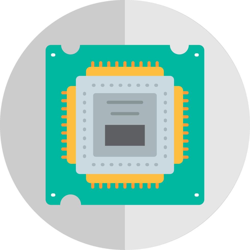 Processor Flat Scale Icon 38762076 Vector Art at Vecteezy