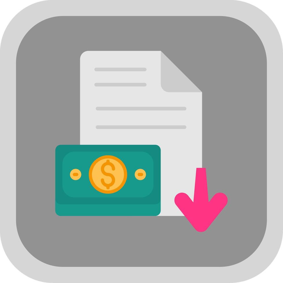 Decrease Flat Round Corner Icon 38769463 Vector Art at Vecteezy