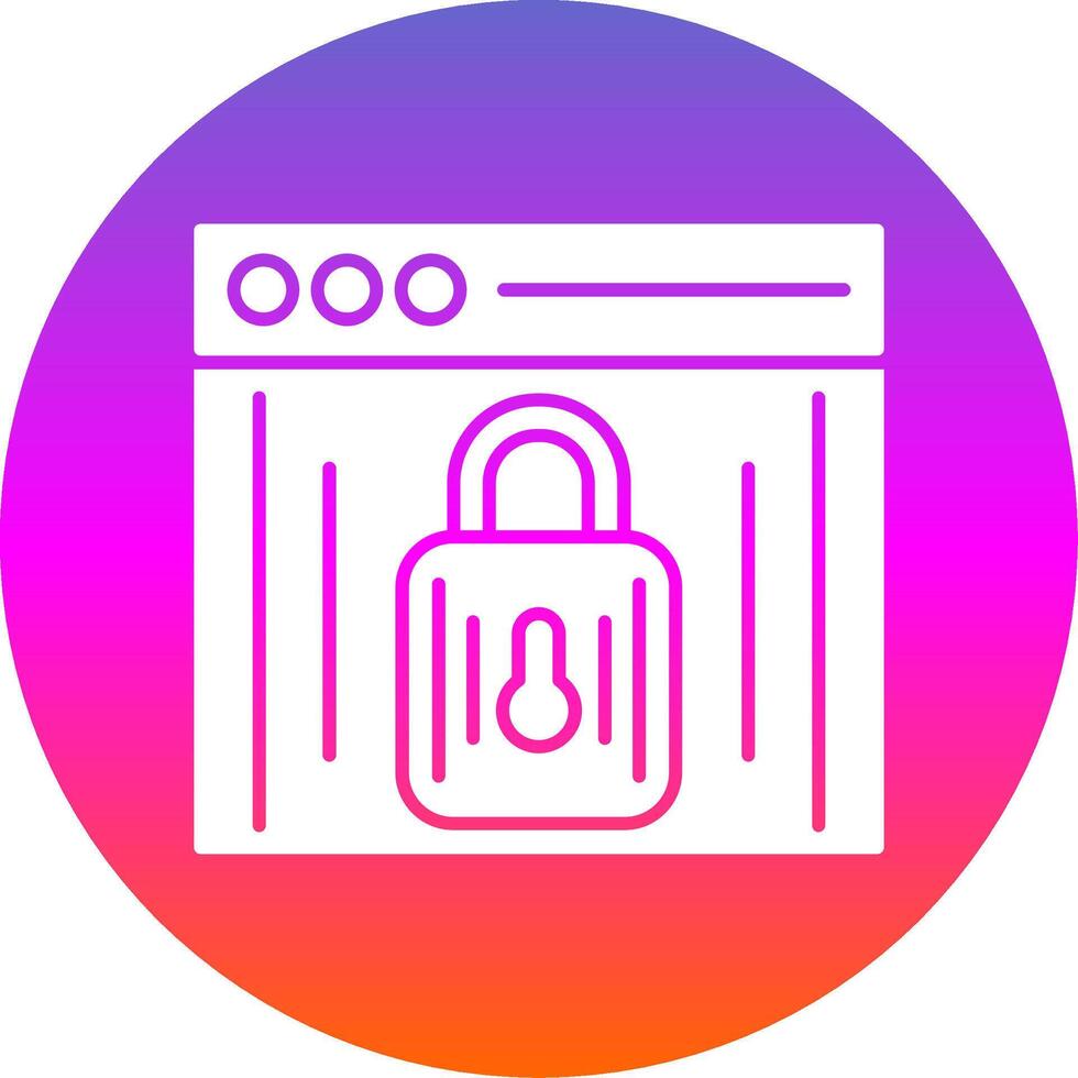 Browser Glyph Gradient Circle Icon 38771979 Vector Art at Vecteezy