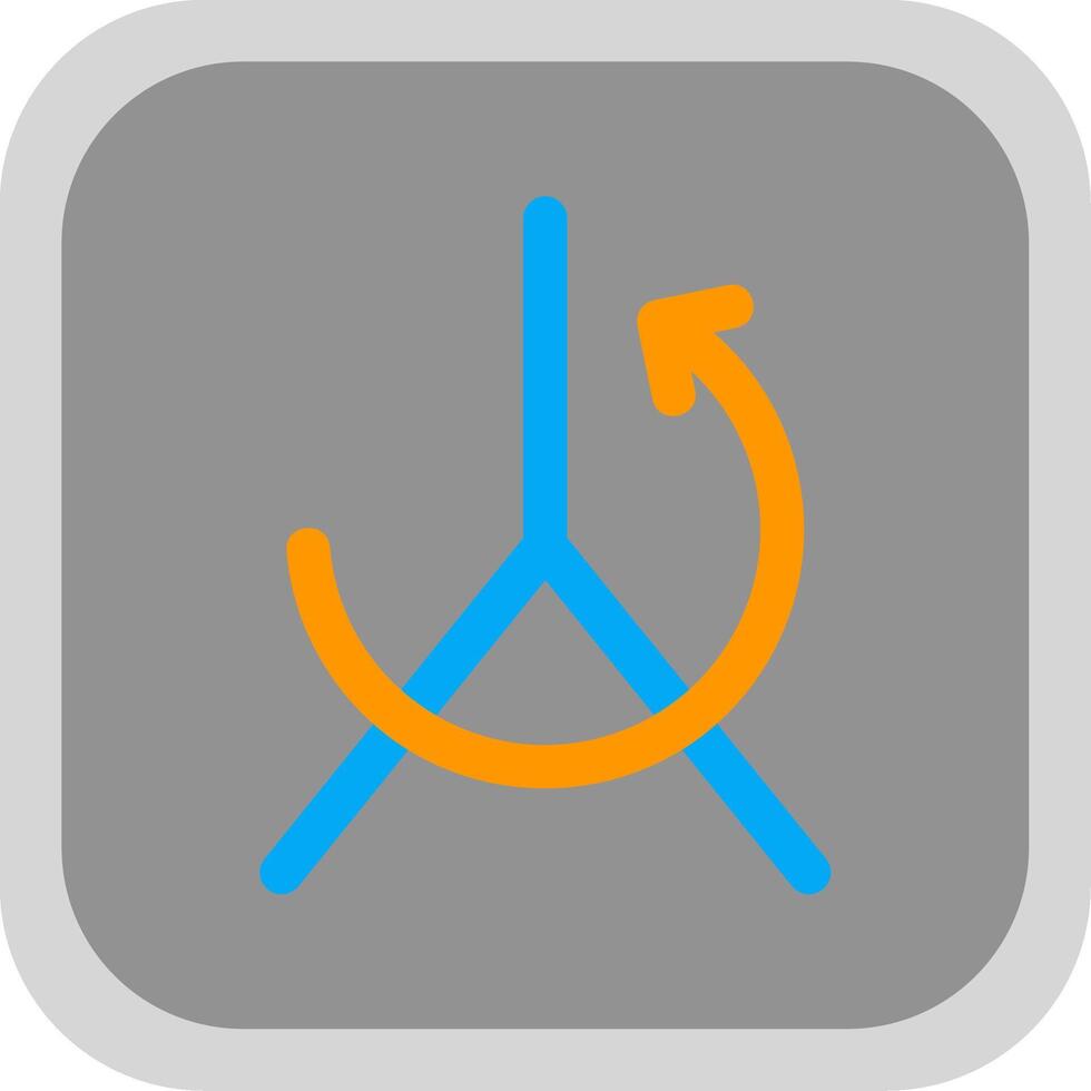 3d Rotate Z Axis Flat Round Corner Icon 38772424 Vector Art At Vecteezy