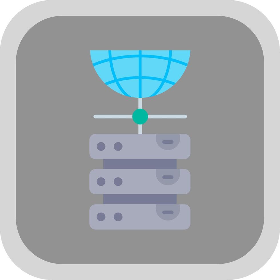 Database Flat Round Corner Icon 38774338 Vector Art at Vecteezy