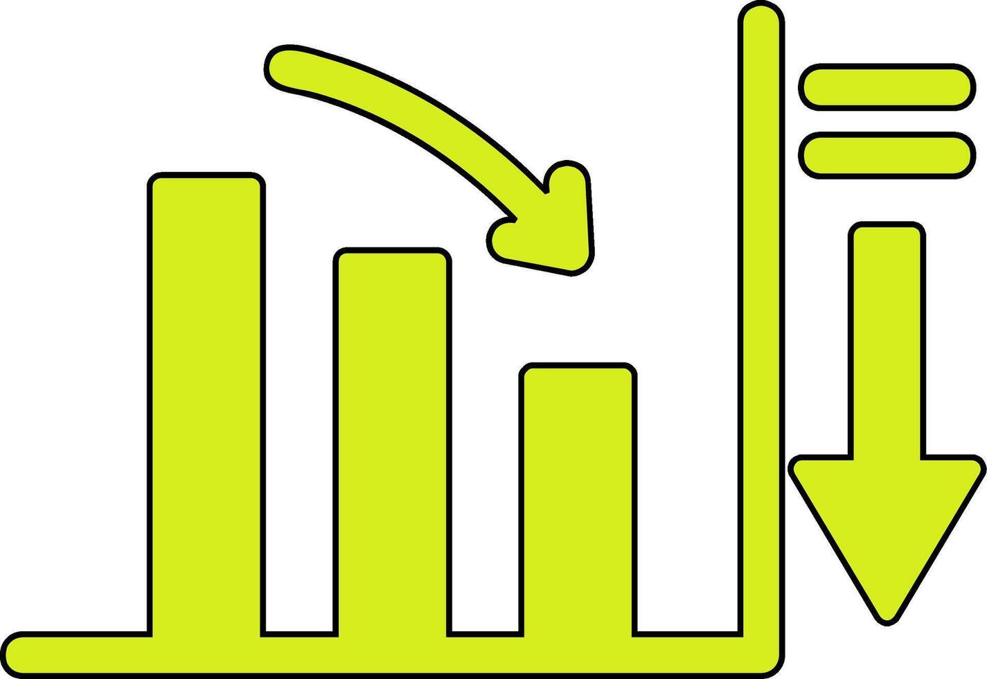 Decrease Vector Icon 38779886 Vector Art at Vecteezy