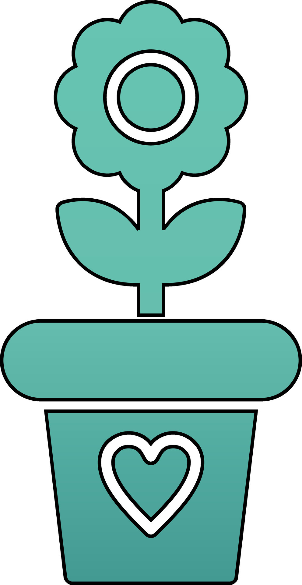 Flower Pot Vector Icon 38781180 Vector Art At Vecteezy