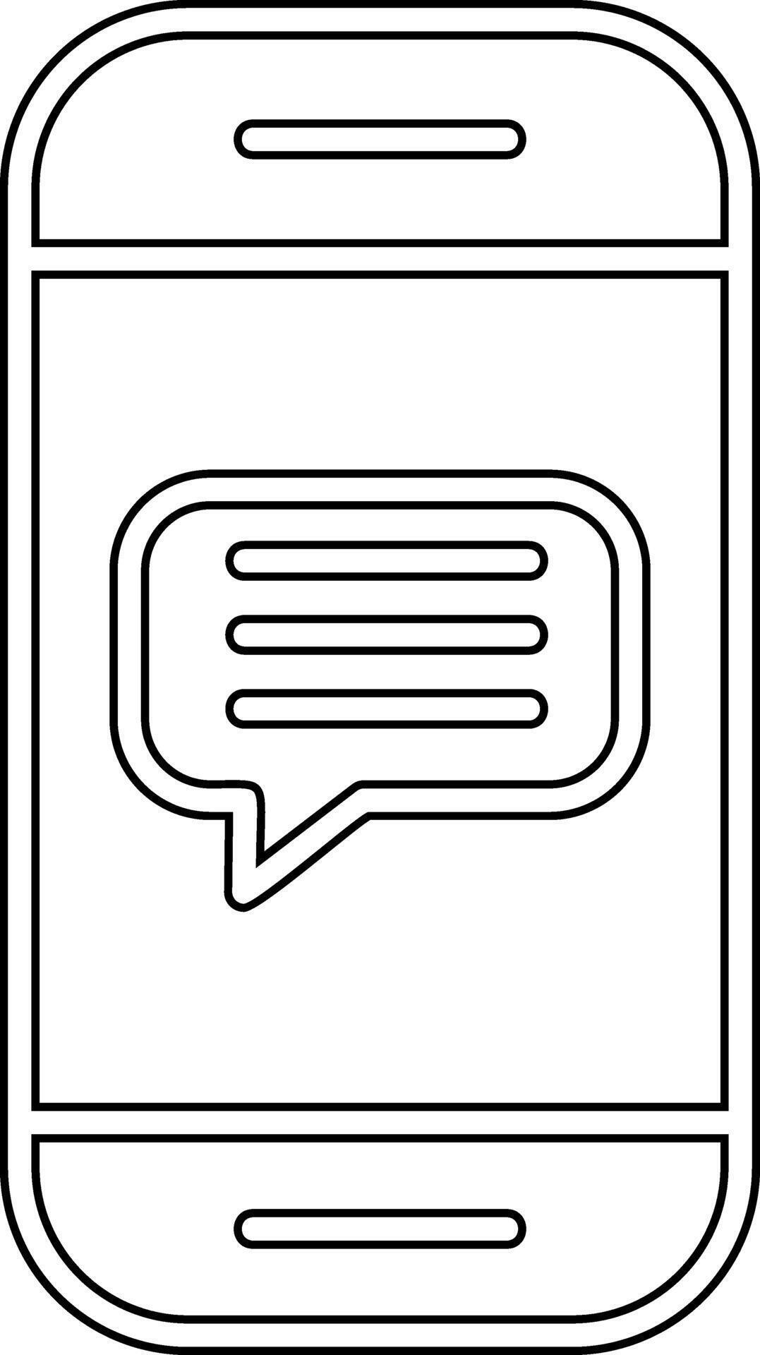 Phone Message Vector Icon 38786285 Vector Art At Vecteezy